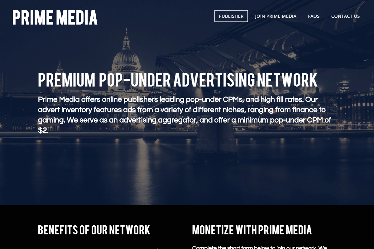 Prime Media Review - Popunder Network | ADSWikia