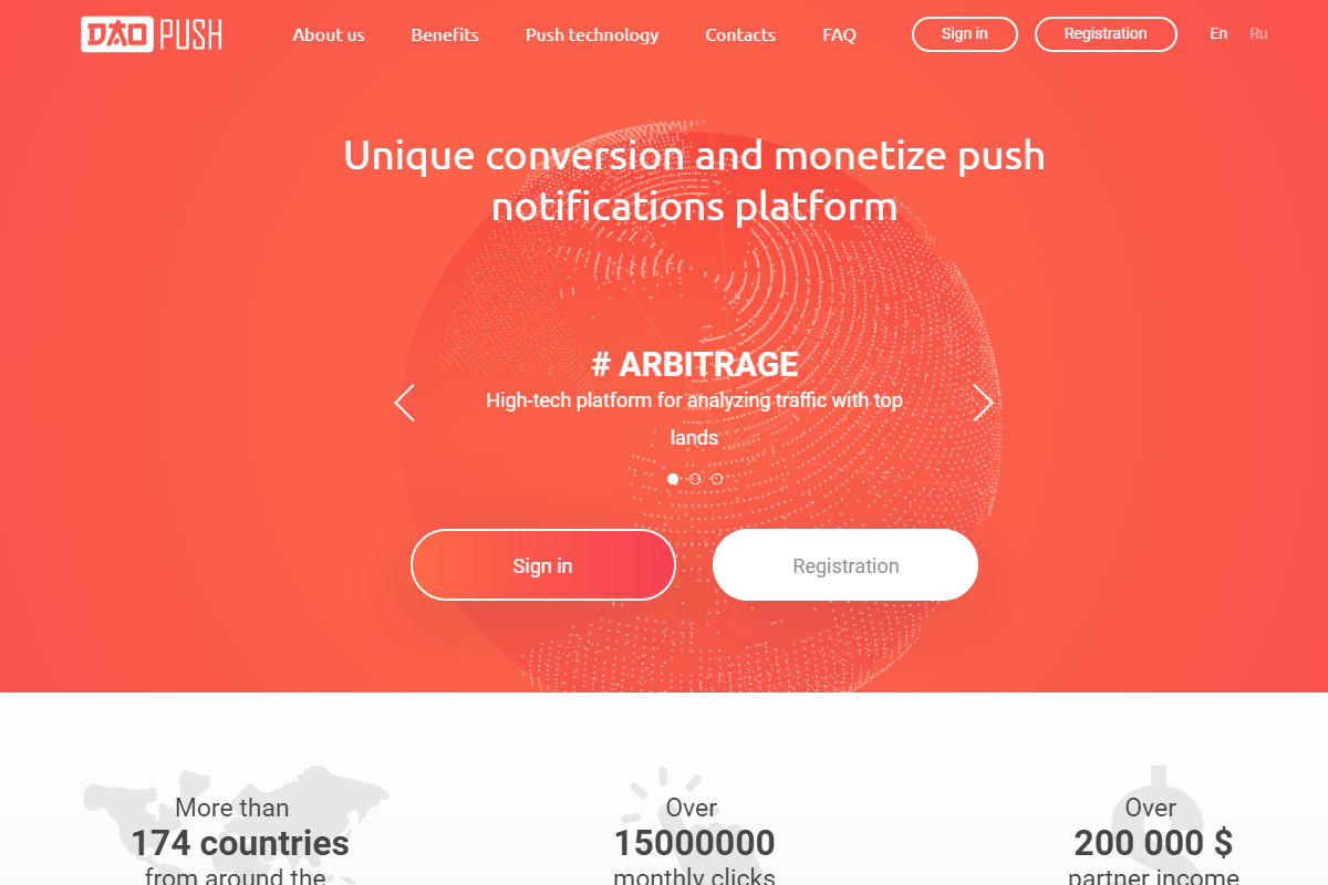 DAO.AD Review - Web Push Monetization | ADSWikia