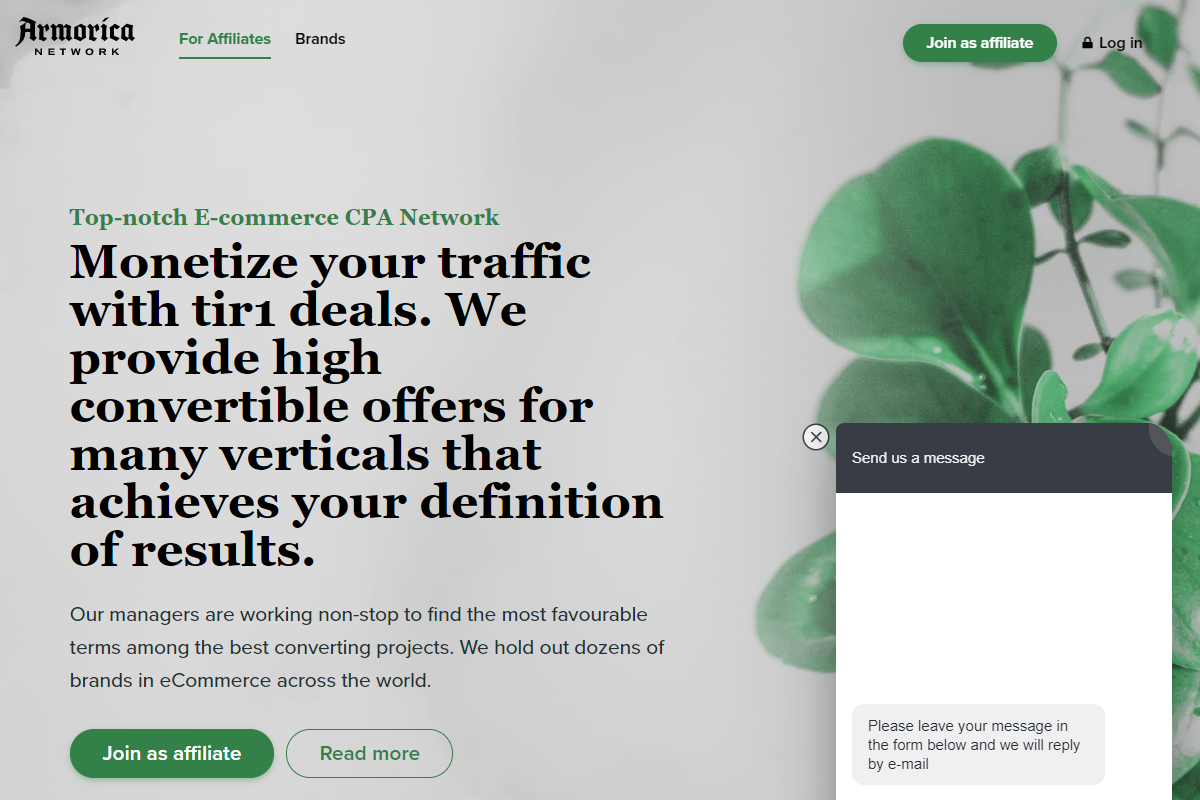 Armorica Review - CPA Affiliate Network | ADSWikia