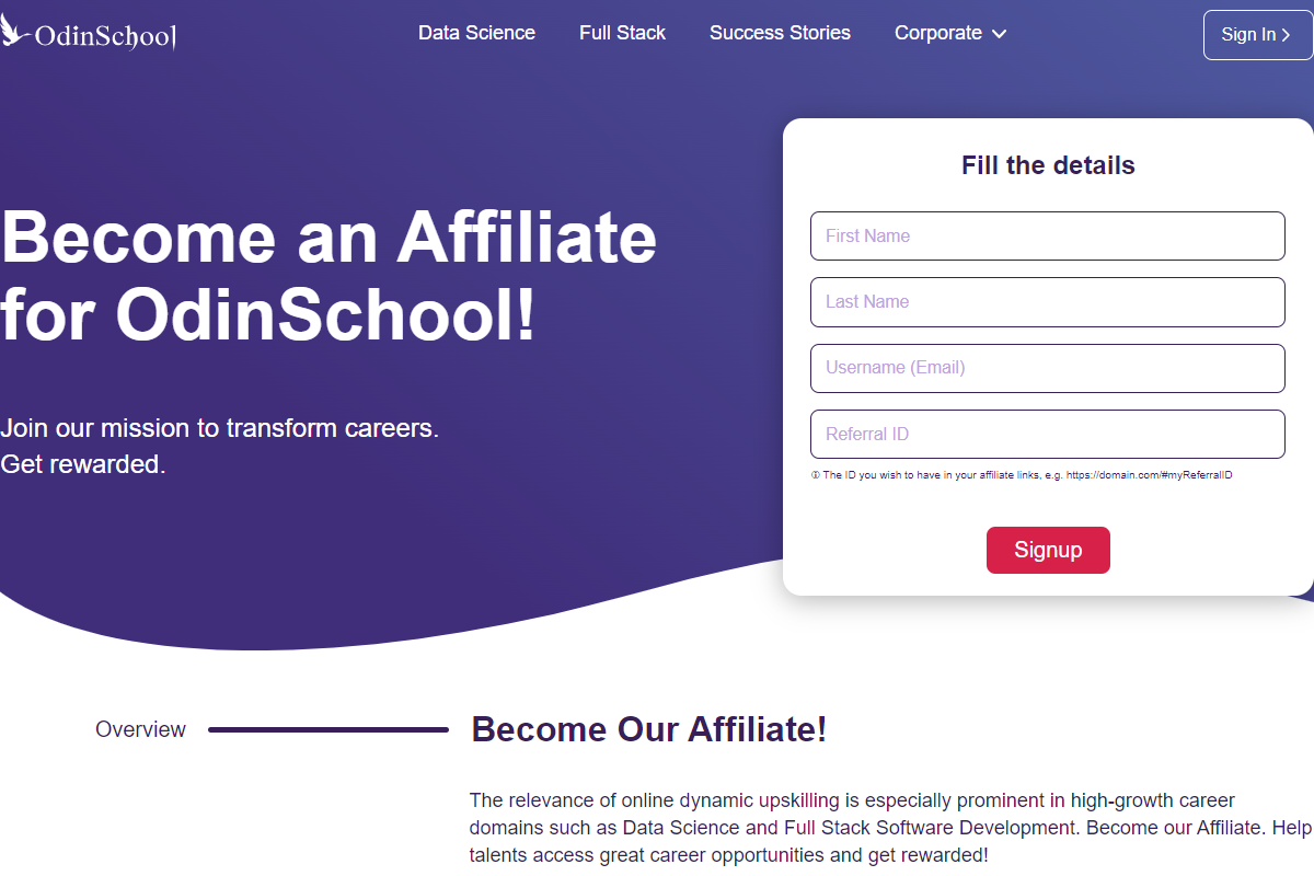 OdinSchool Affiliate Review - CPA Network | ADSWikia