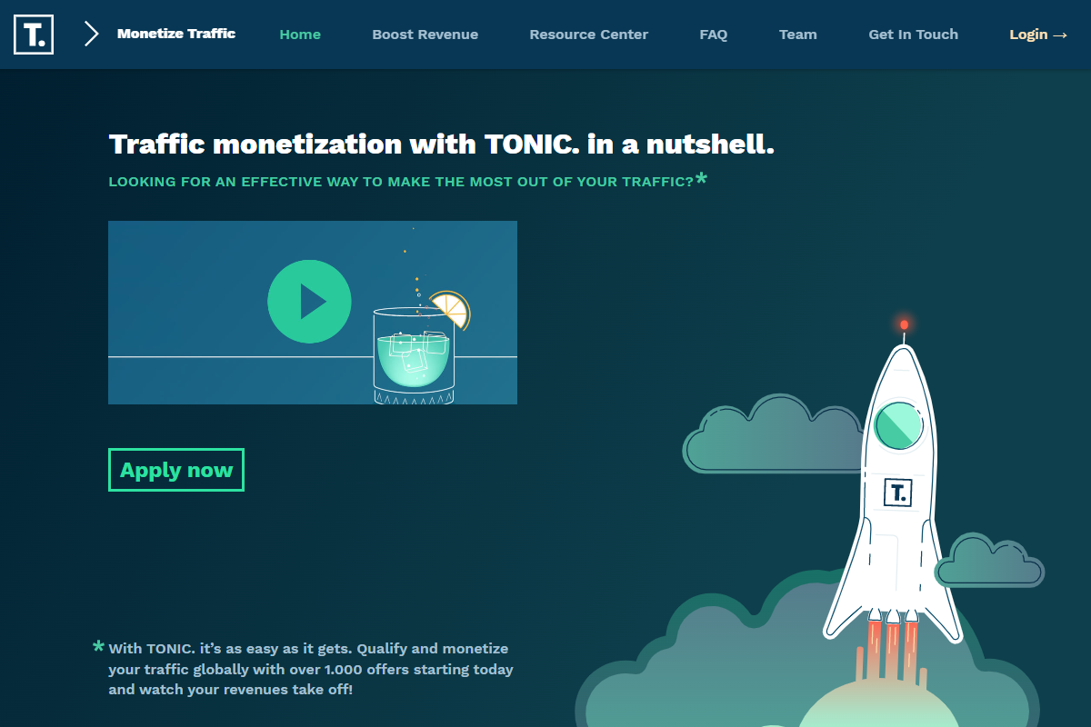 TONIC. Review - PPC Network | ADSWikia