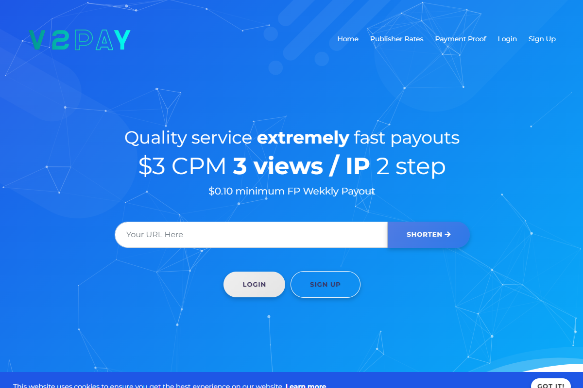 V2Pay Review - URL Shortener | ADSWikia